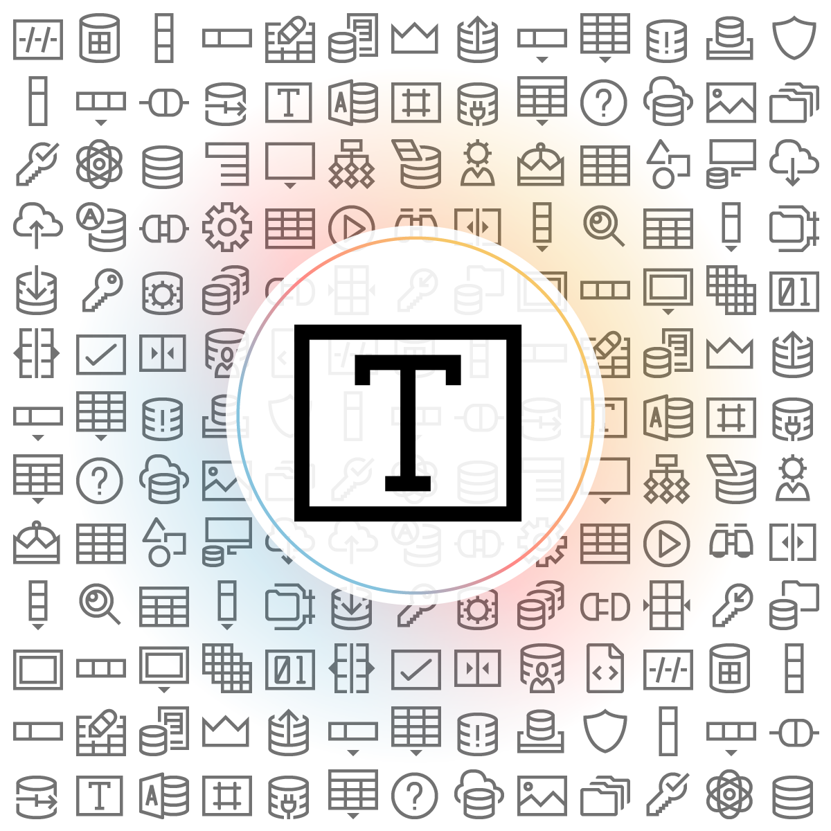 Field text Icon - Iconshock