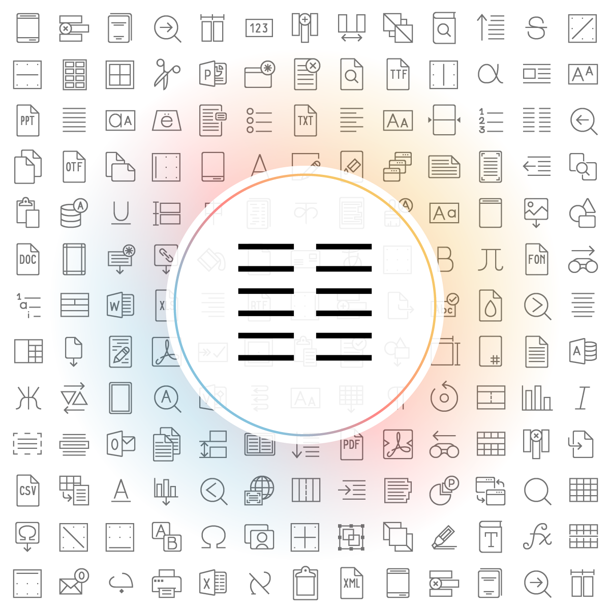 Columns Icons - Iconshock