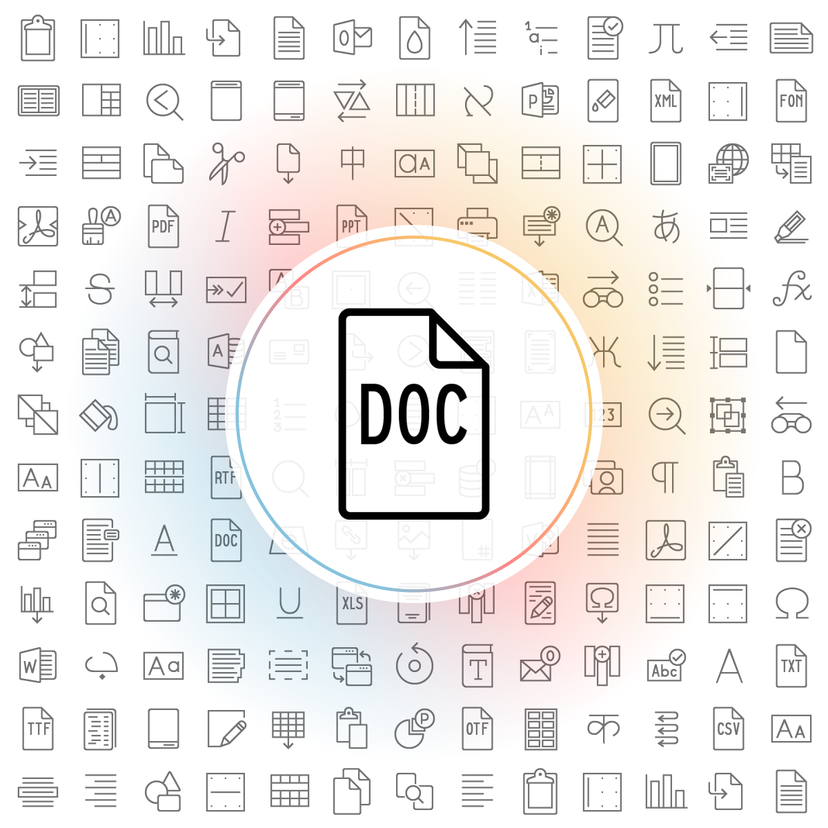 File format doc Icons - Iconshock