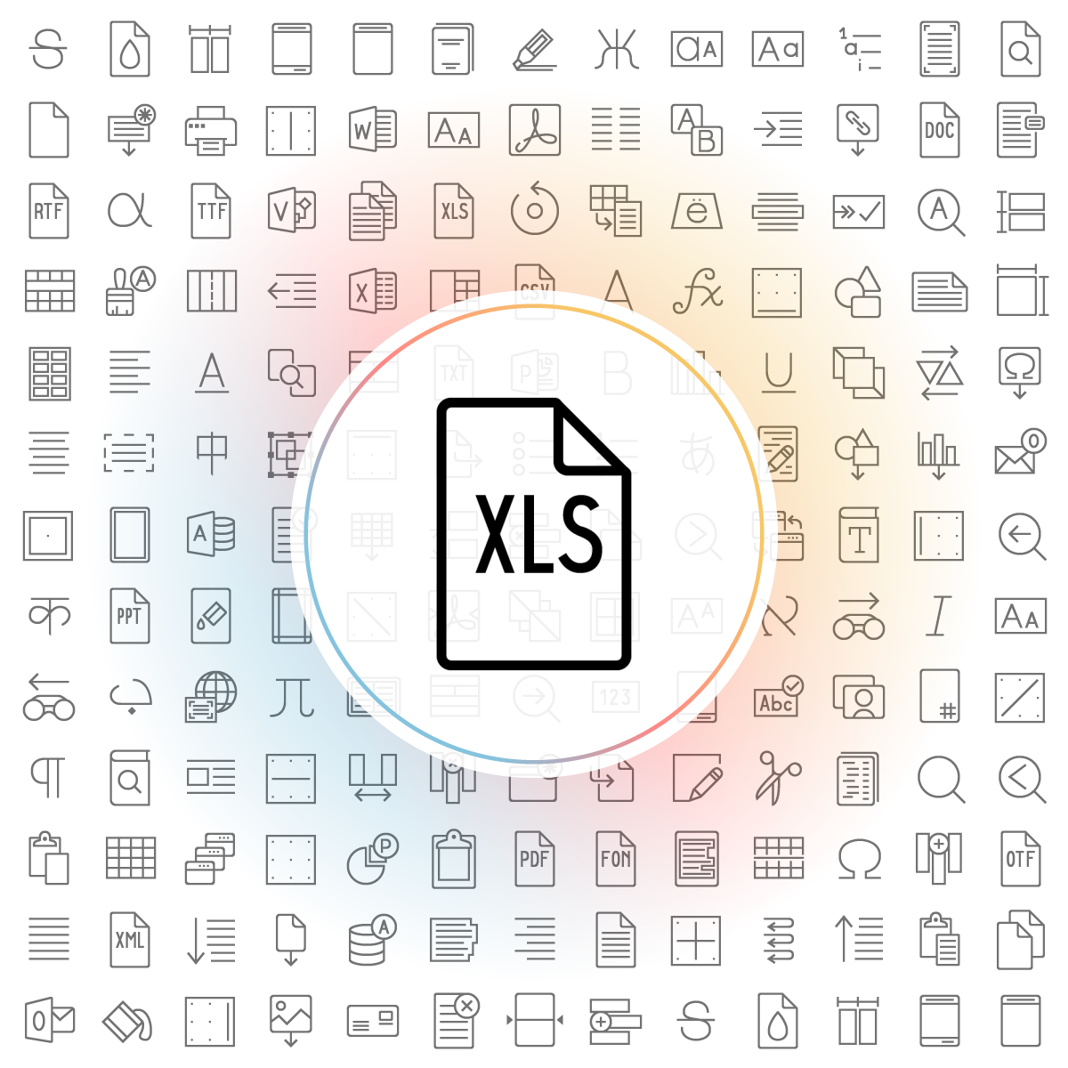 Spreadsheet file format Icons - Iconshock