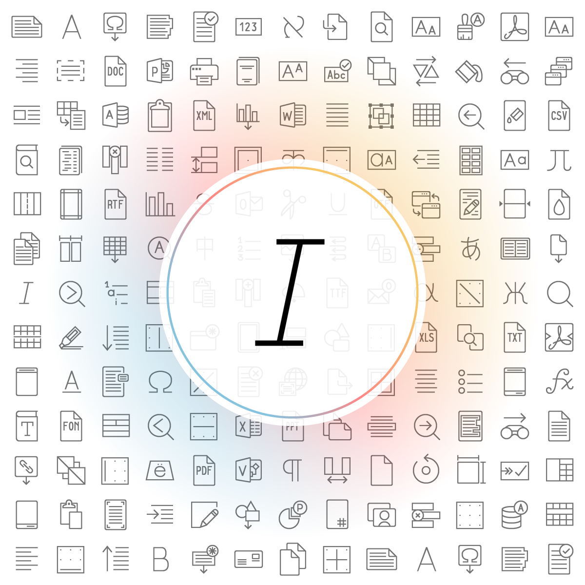 Font_italic Icons - Iconshock