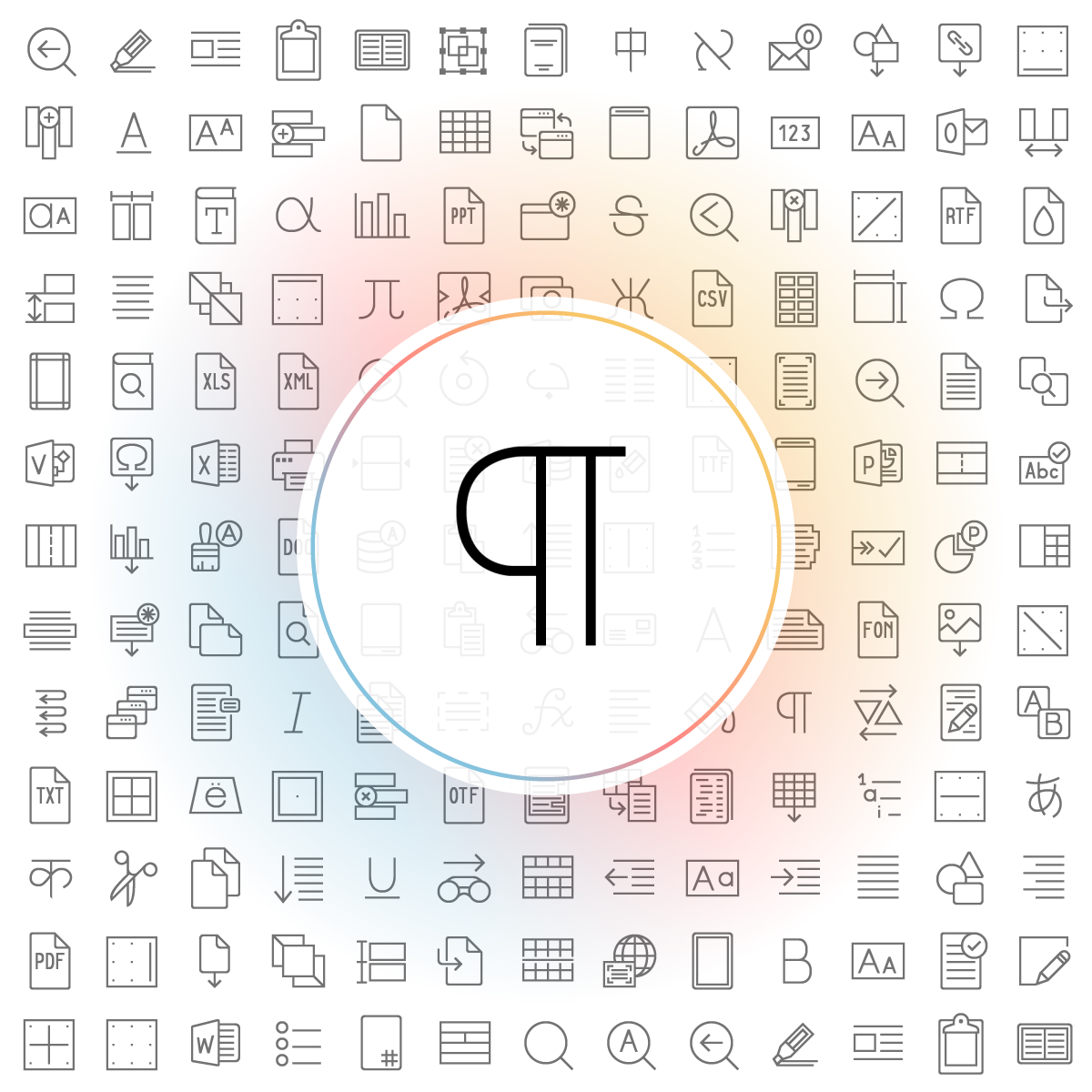 Paragraph mark Icons - Iconshock