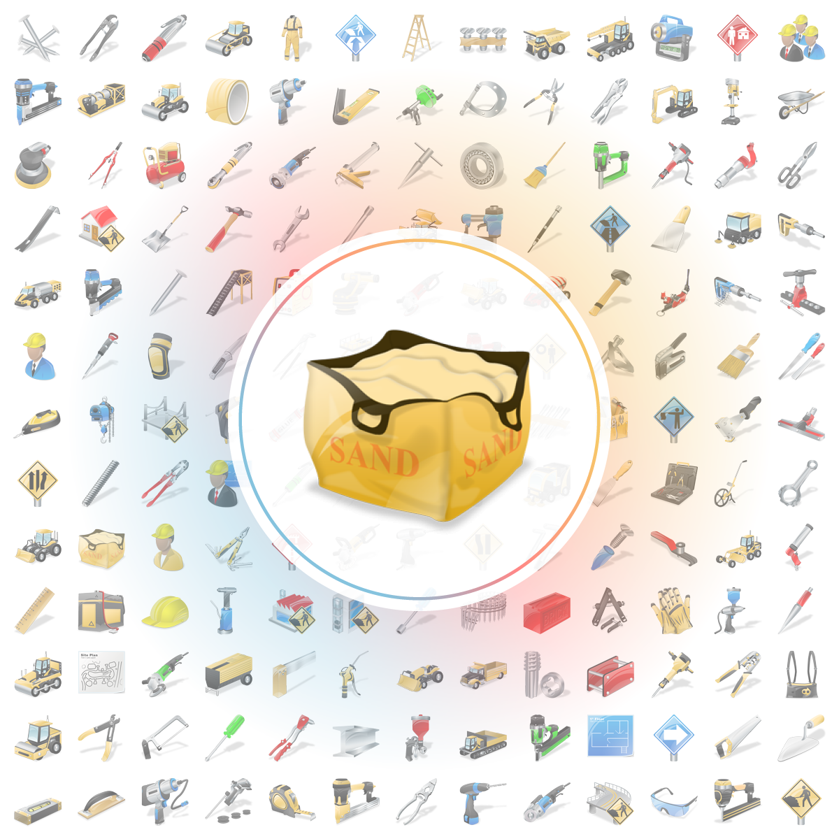 Sandbag Icon - Iconshock