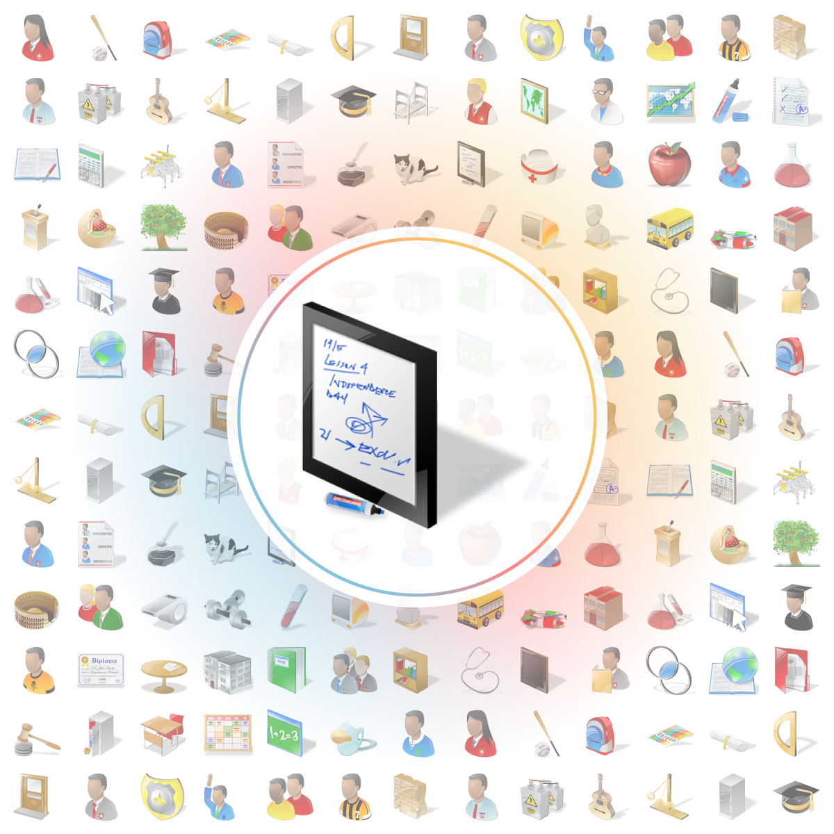 Whiteboard Icon - Iconshock