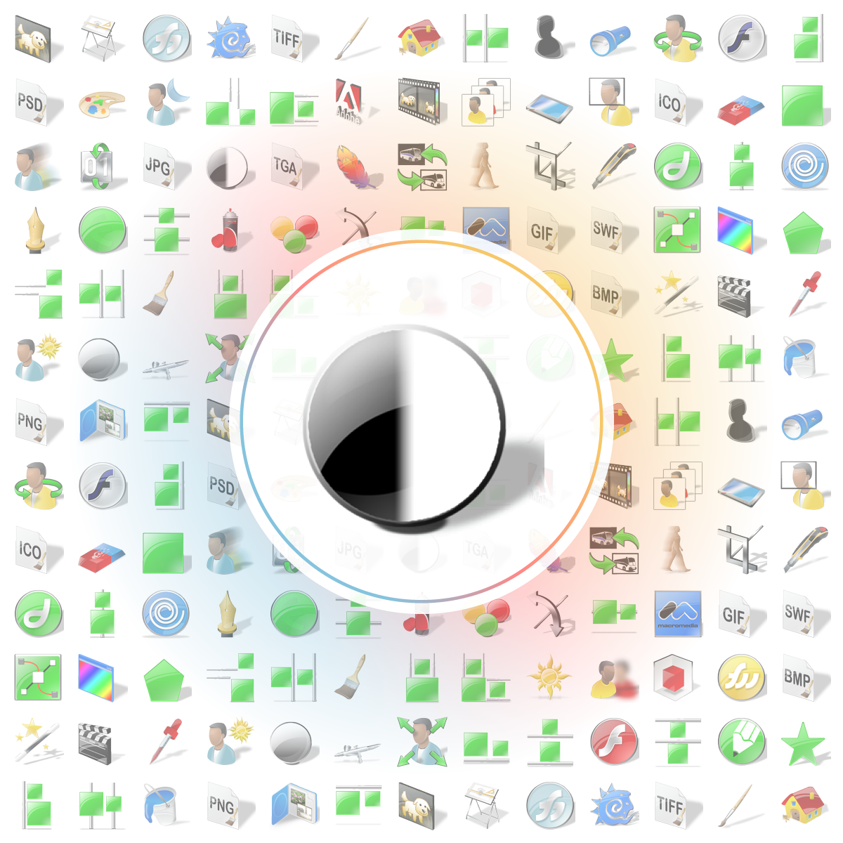 Contrast Icon - Iconshock