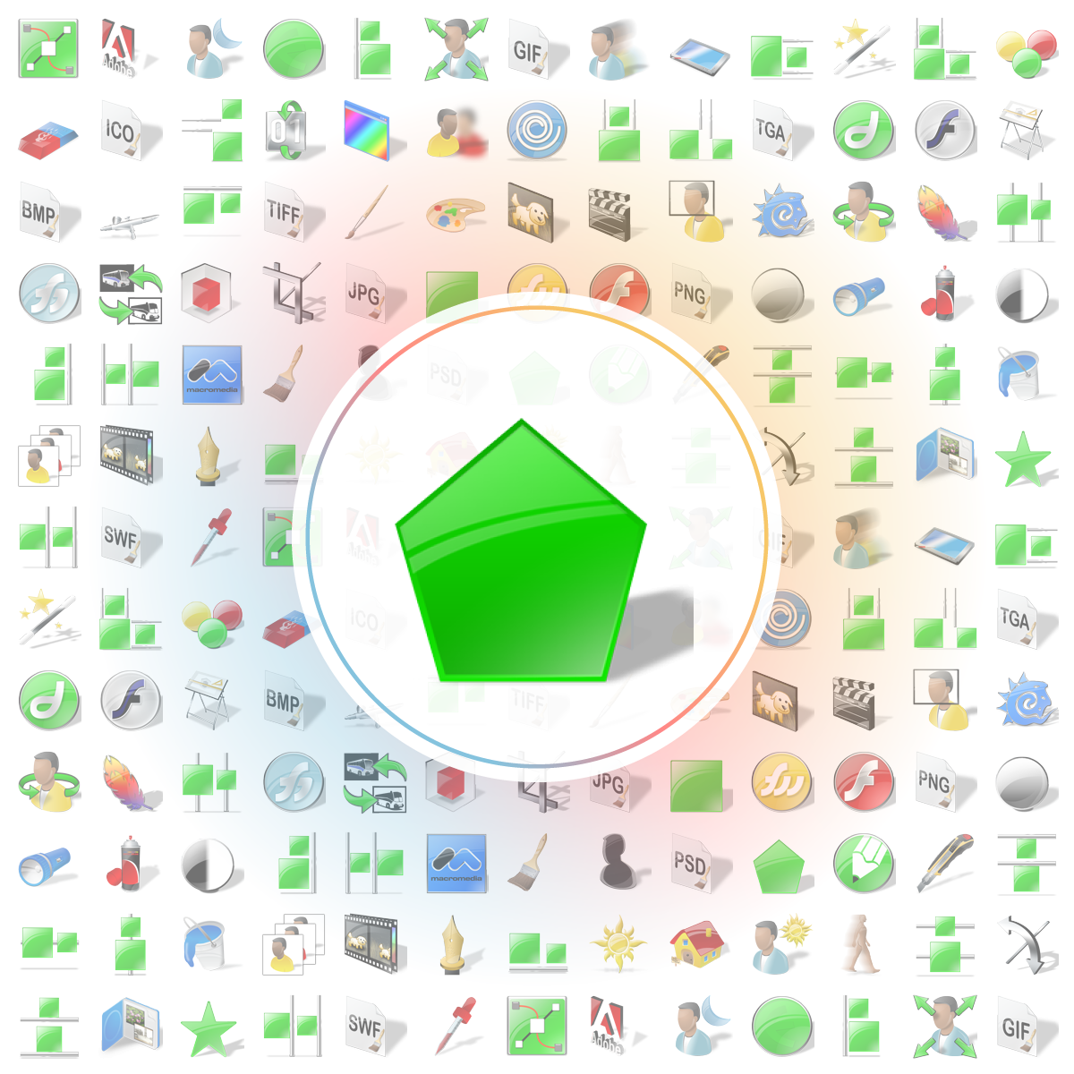 Polygon Icon - Iconshock