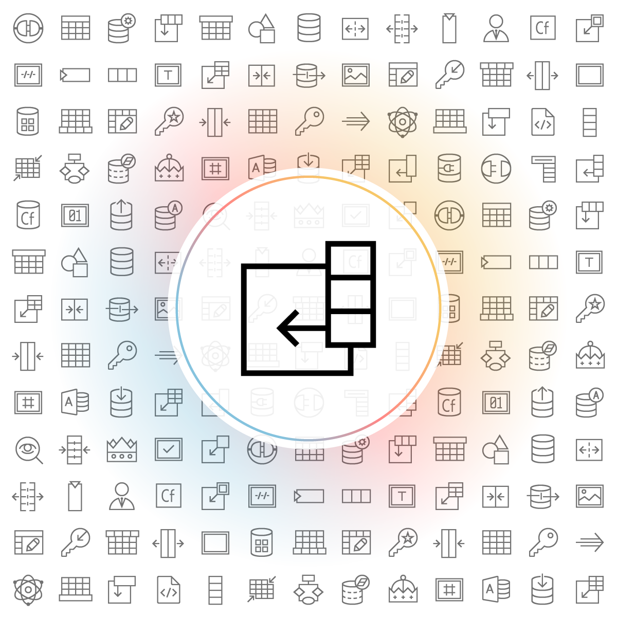 Insert columns Icons - Iconshock