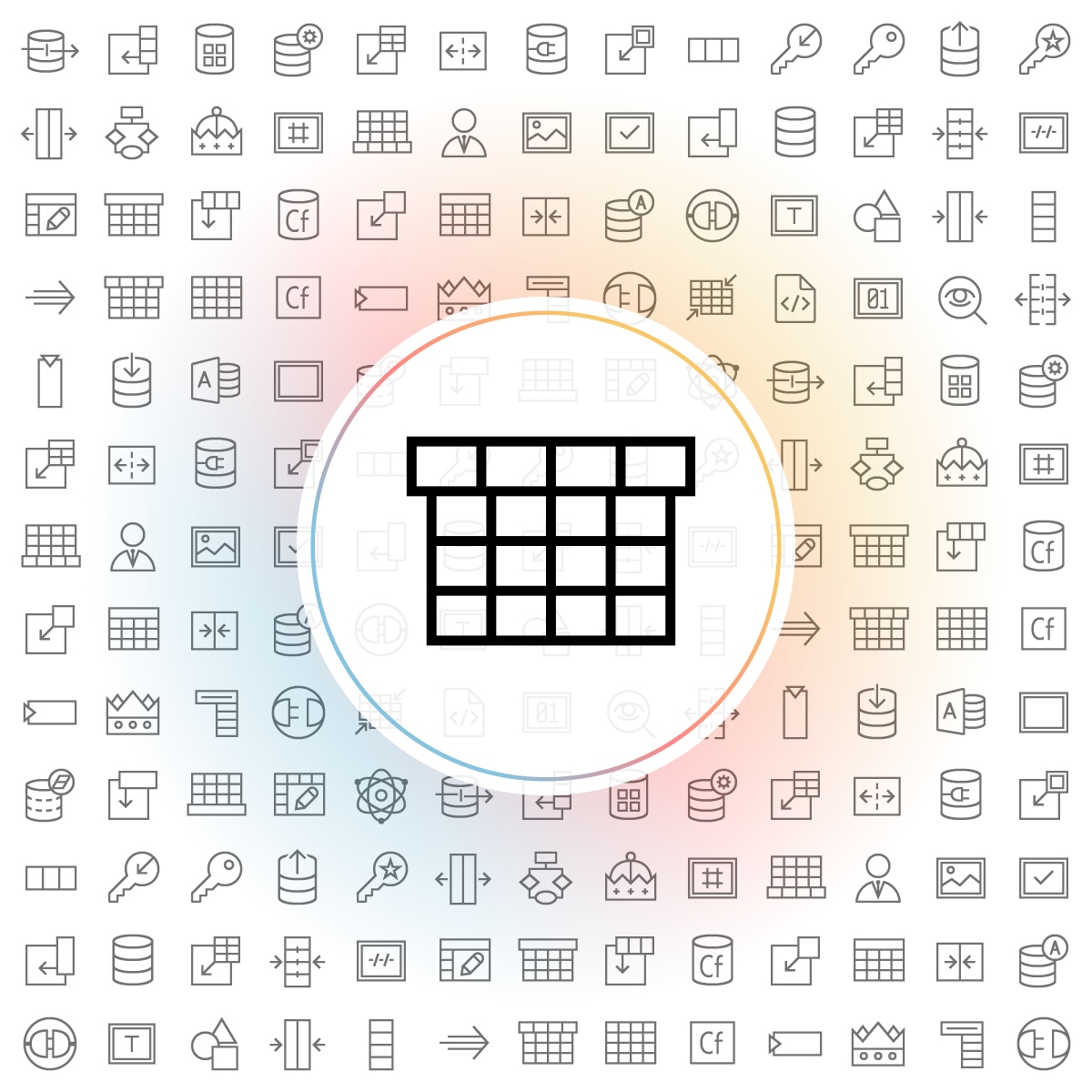Table header Icons - Iconshock