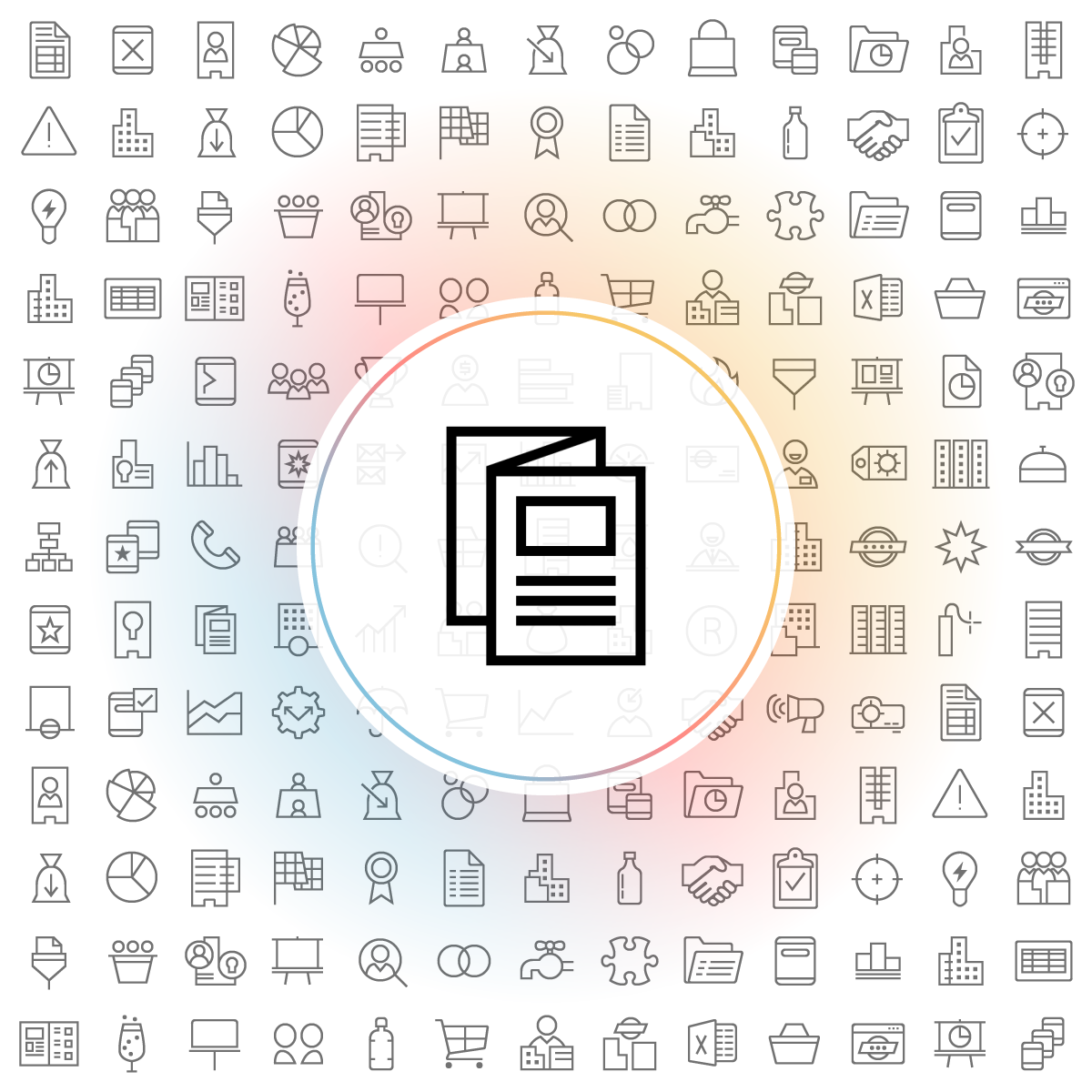 Brochures Icons - Iconshock