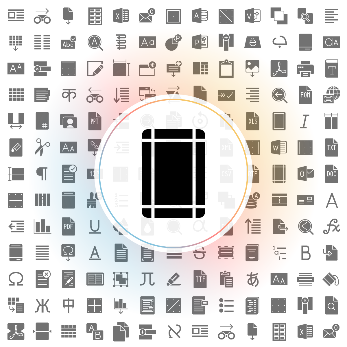 Margins Icon - Iconshock