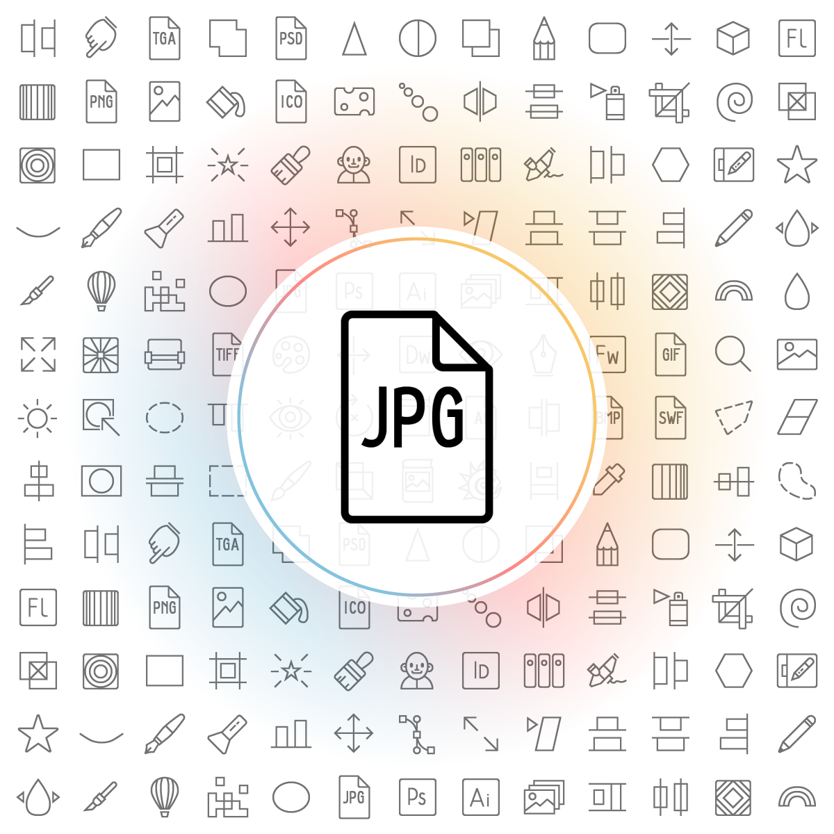 Typographic Icons - Iconshock