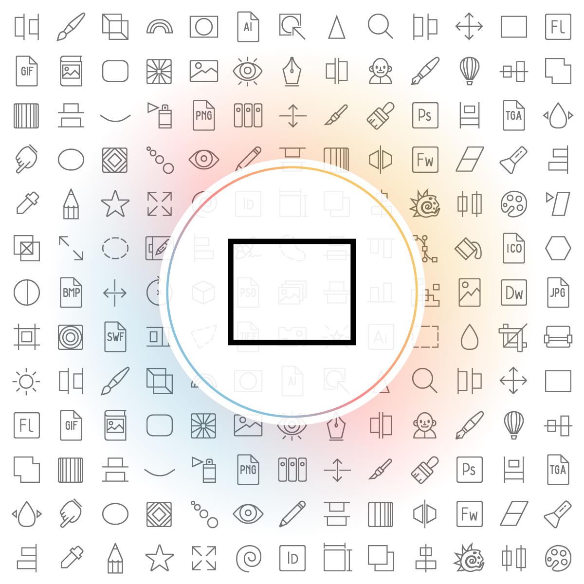 Rectangle Icons - Iconshock