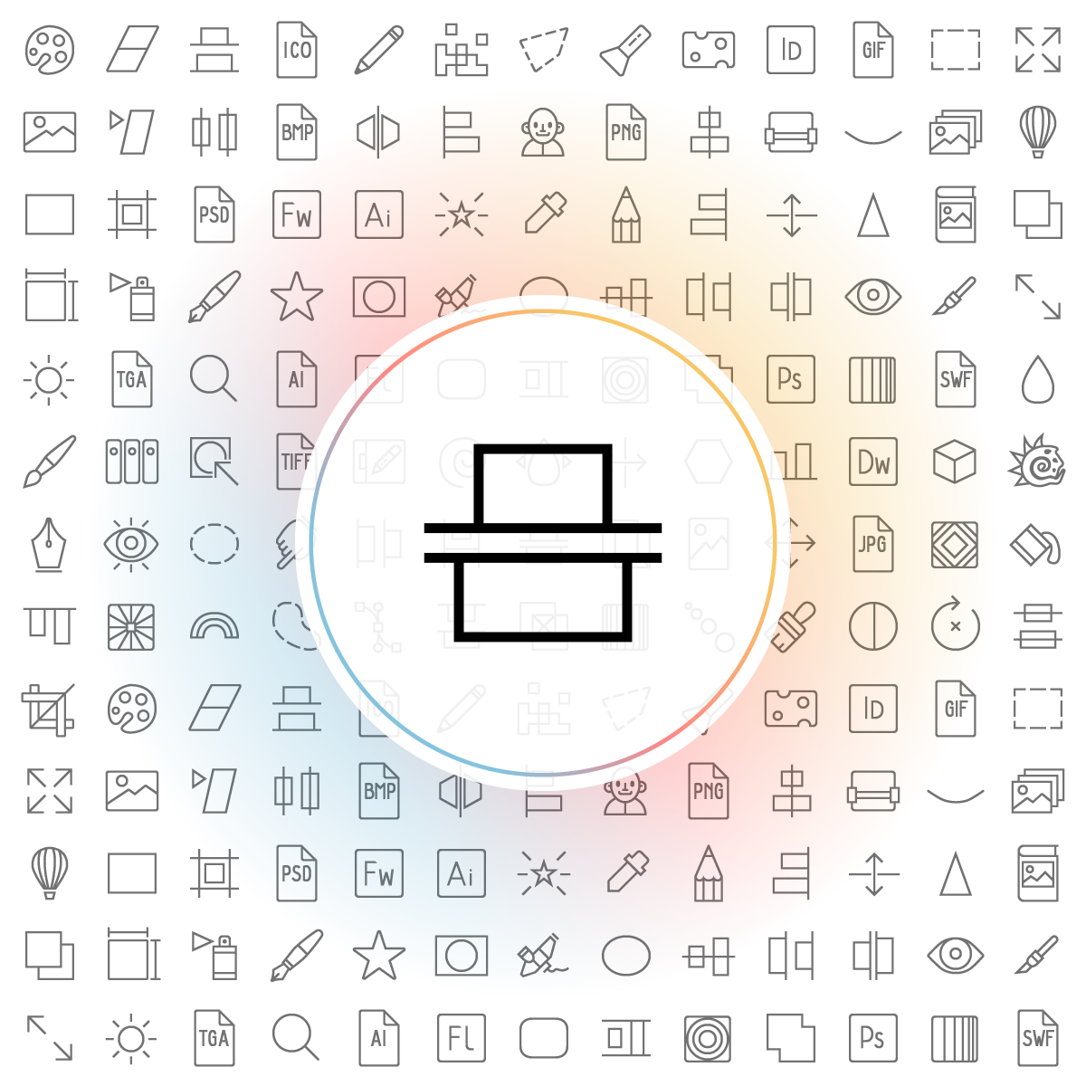 Horizontal Icons - Iconshock