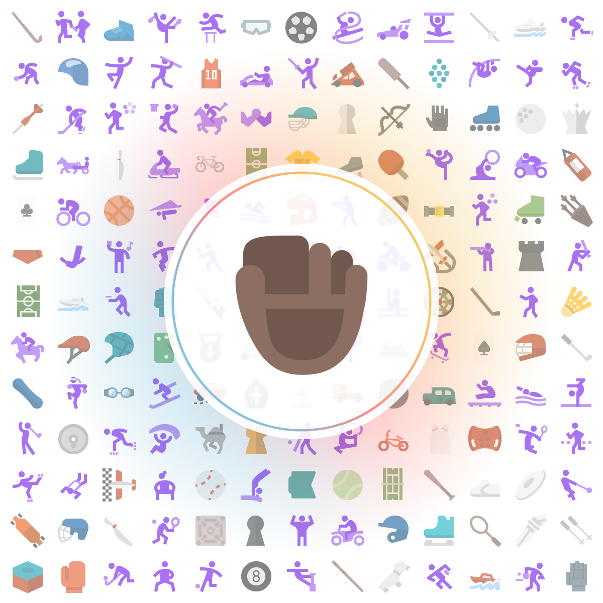 Baseball mitt Icon - Iconshock