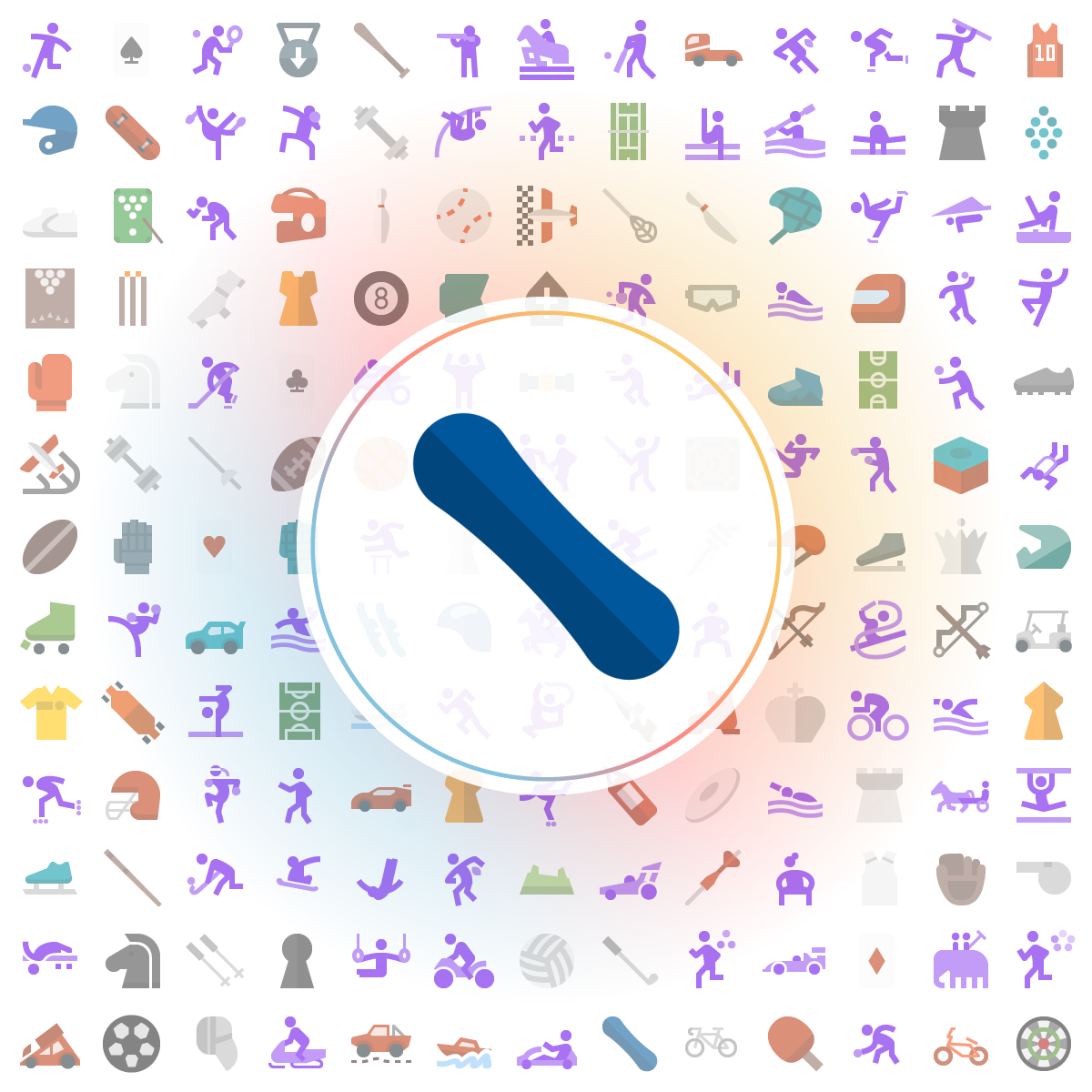 Snowboard Icon - Iconshock