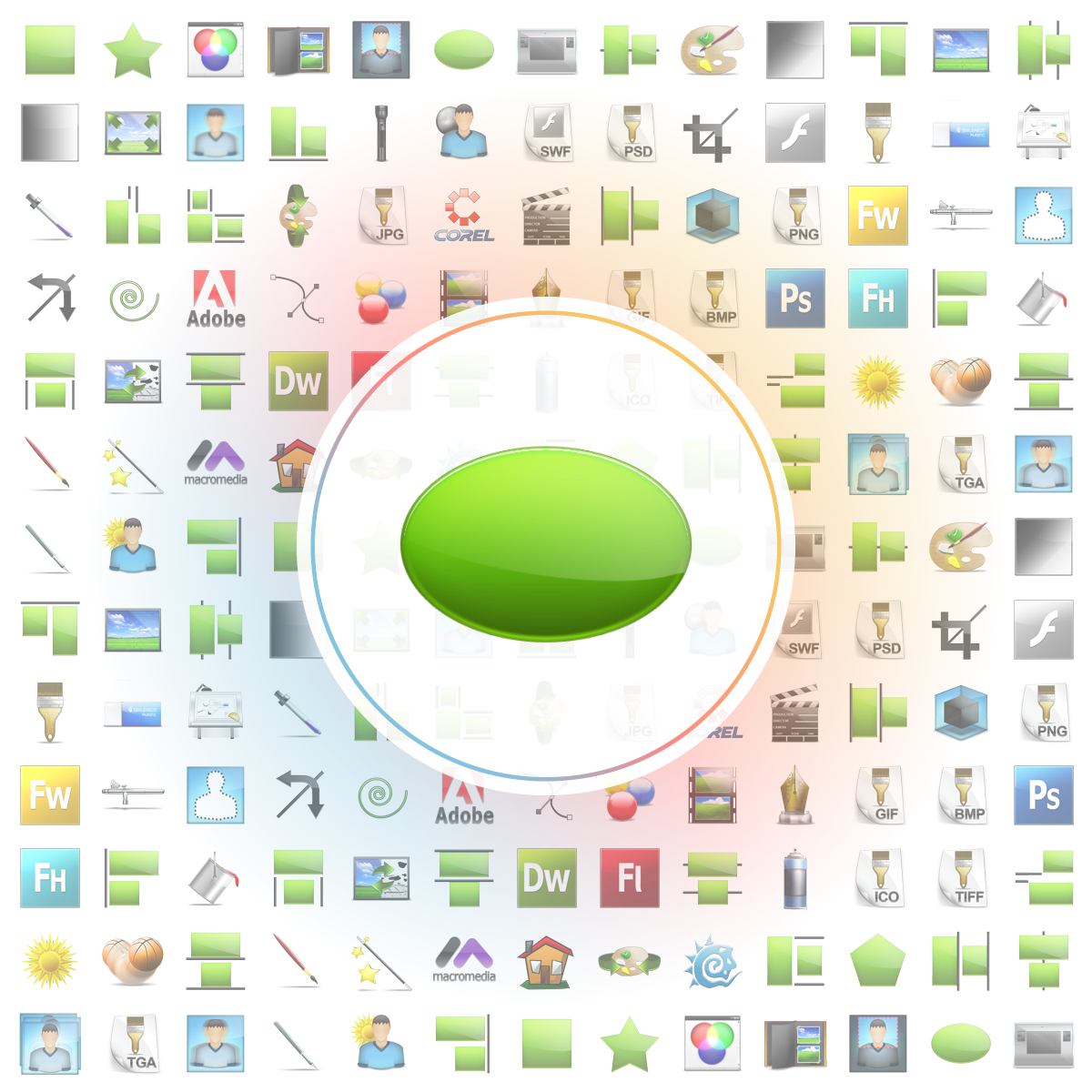 Ellipse Icon - Iconshock