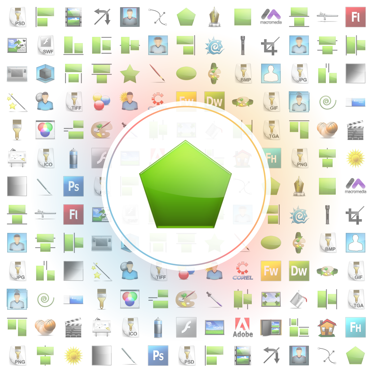 Polygon Icon - Iconshock