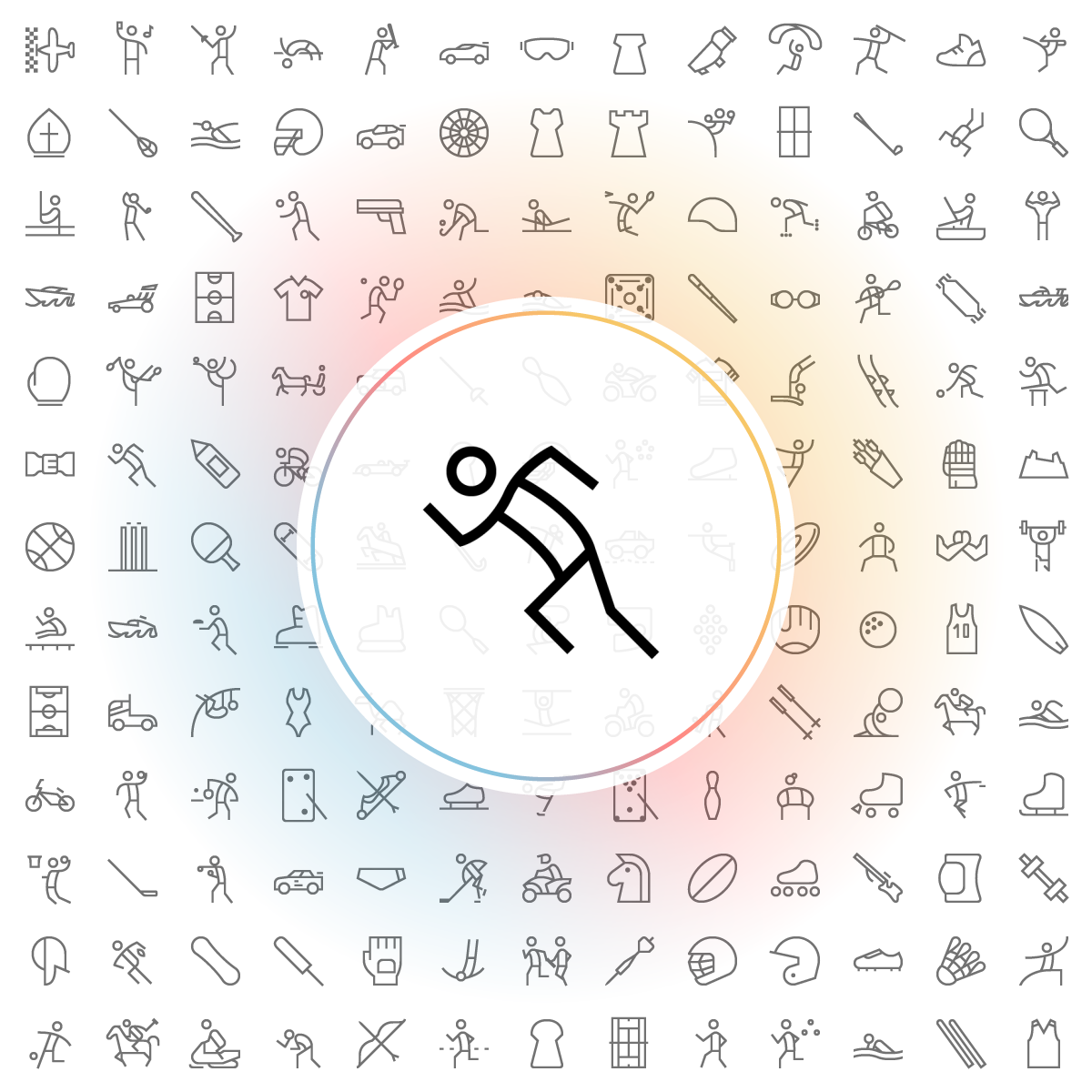 Sprinting Icons - Iconshock