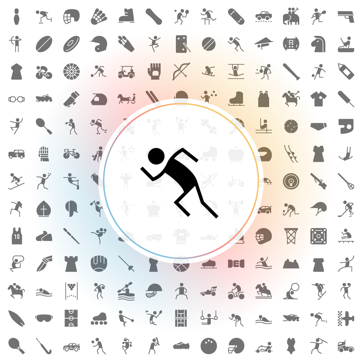 Sprinting Icon - Iconshock