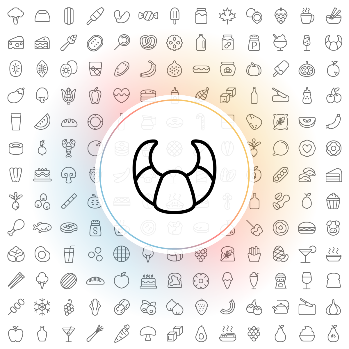 Croissant Icons - Iconshock