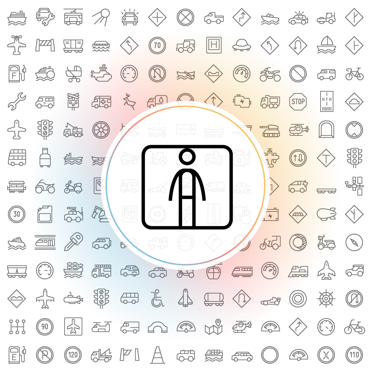 Traffic light stop Icons - Iconshock