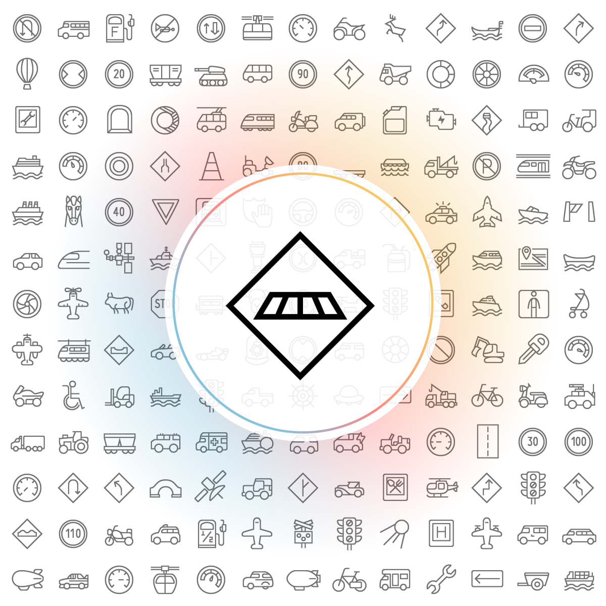 Zebra crossing Icons - Iconshock