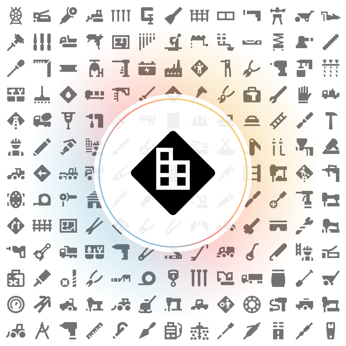 End construction sign Icon - Iconshock