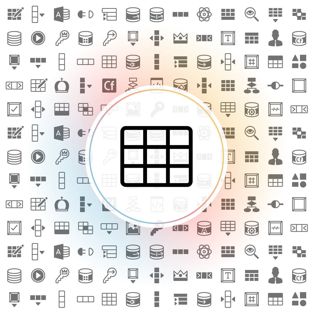 Table Icon - Iconshock