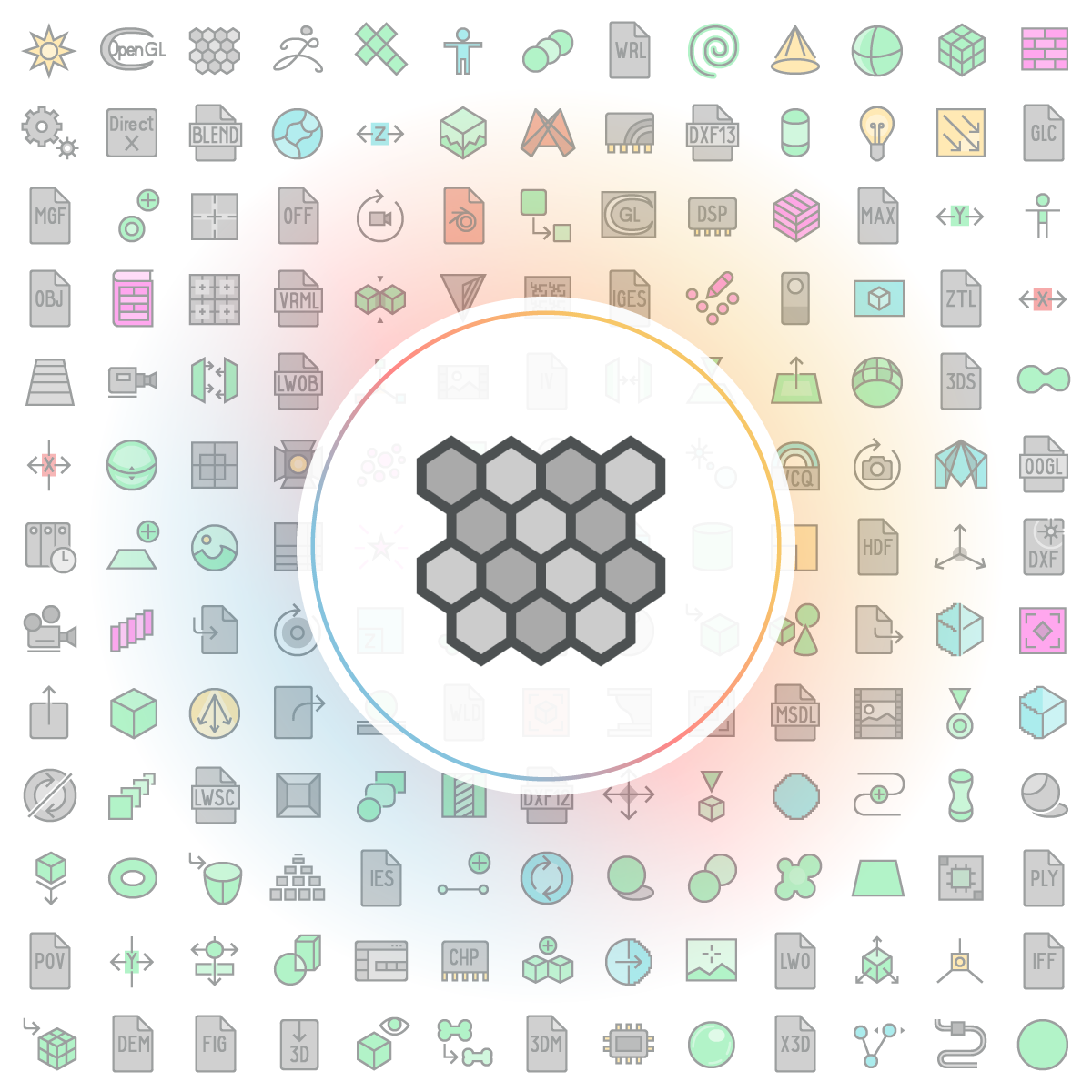 Tessellation Icon - Iconshock