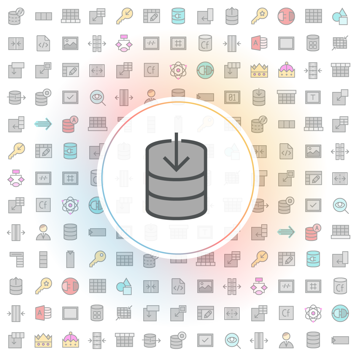 Database import Icon - Iconshock