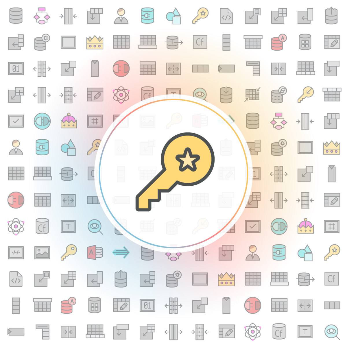 Primary key Icon - Iconshock