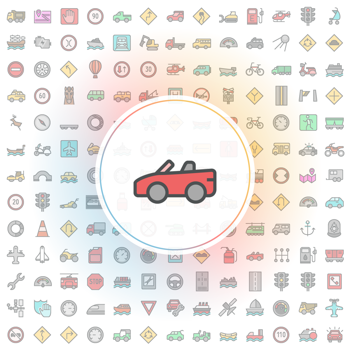 Convertible Icon - Iconshock
