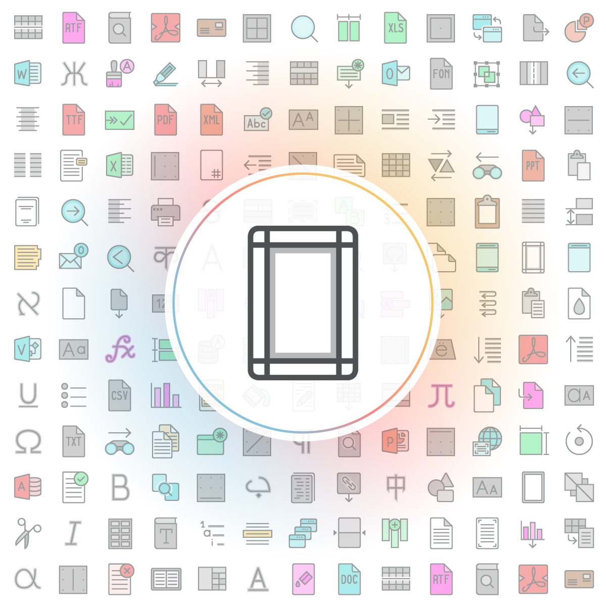 Margins Icon - Iconshock